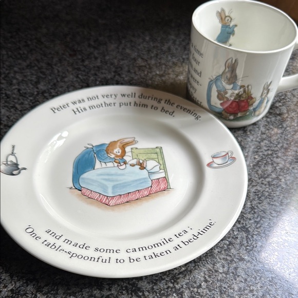 wedgewood peter rabbit | Other | Peter Rabbit Childrens Plate And Mug ...